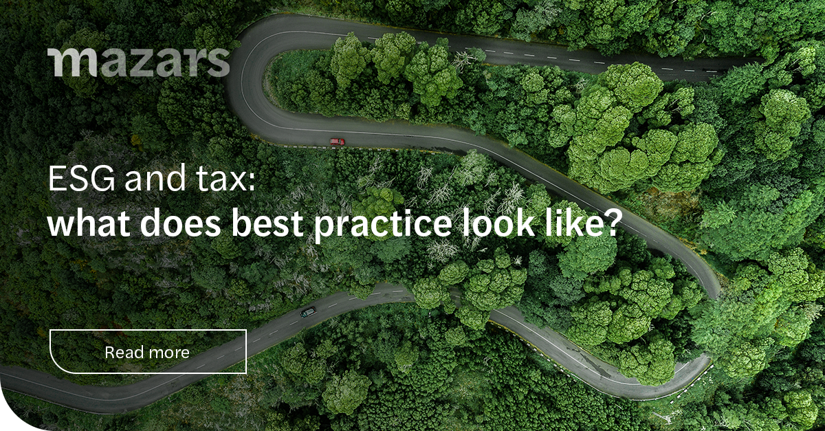 ESG and tax: what does best practice look like? - Let's talk global tax